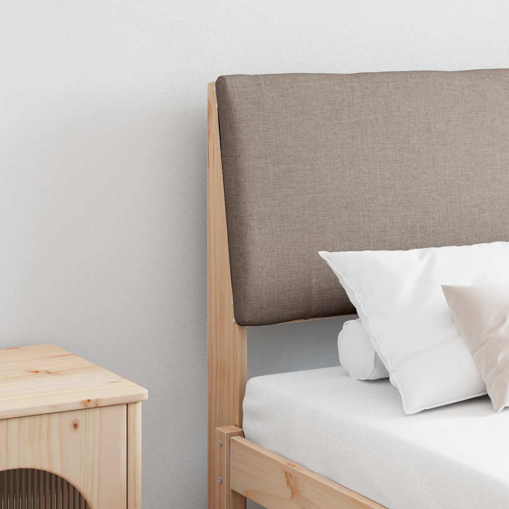 Tête de lit capitonnée Taupe 180 cm Pin massif | Leroy Merlin