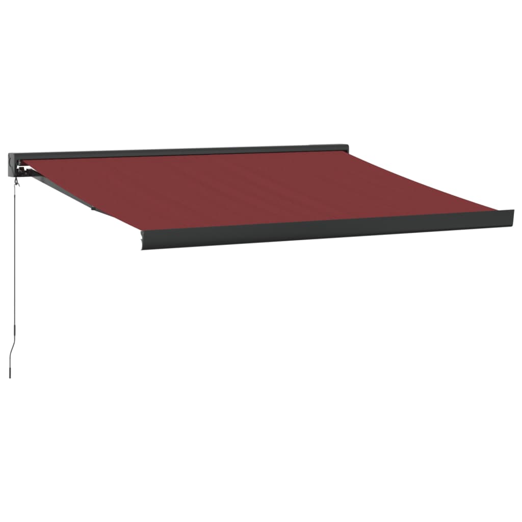 Toldo retráctil manual en color burdeos 300x250 cm | Leroy Merlin
