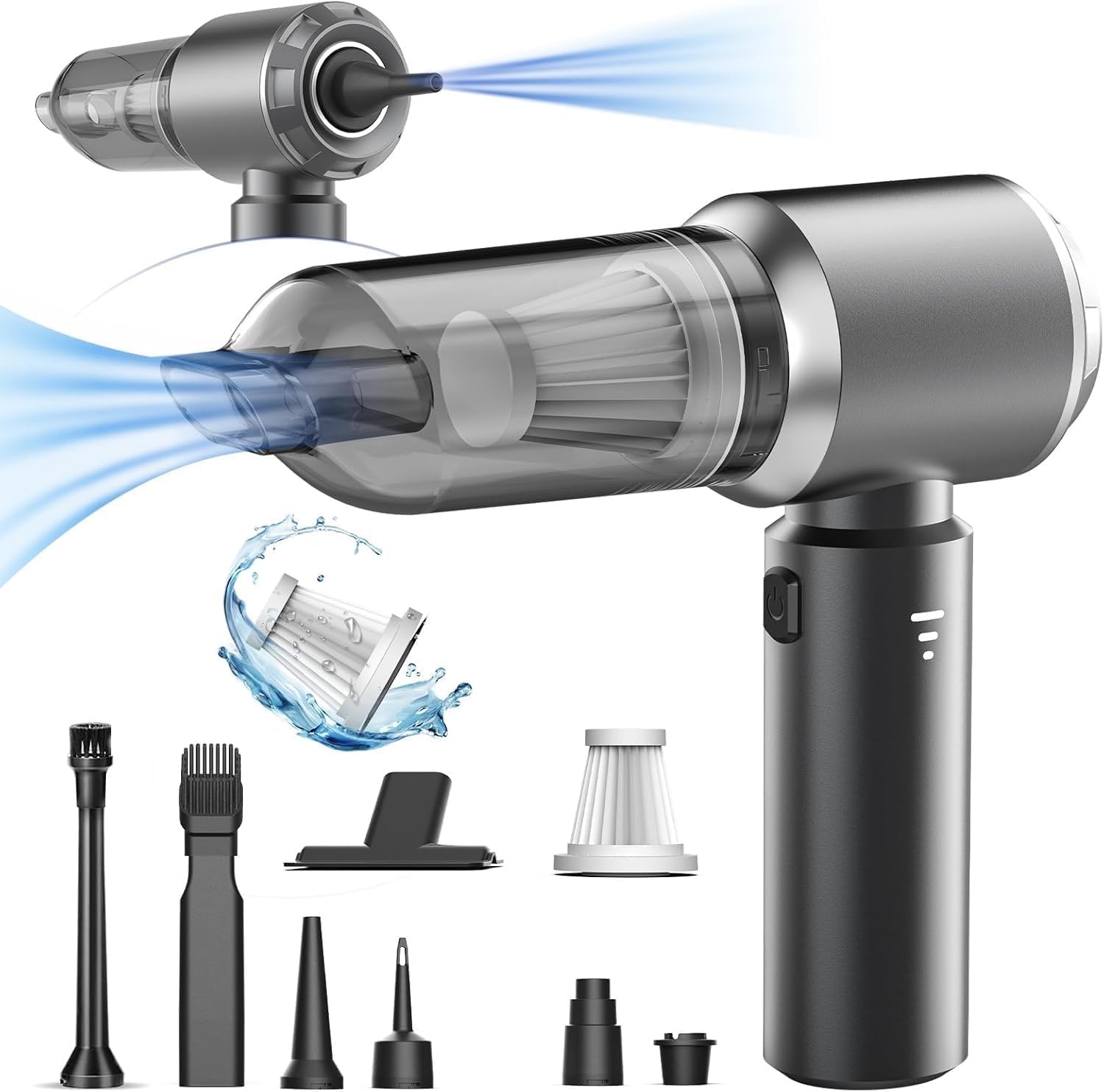 Aspirateur à Main Sans Fil 20000PA, Mini Aspirateur Voiture Portable ...