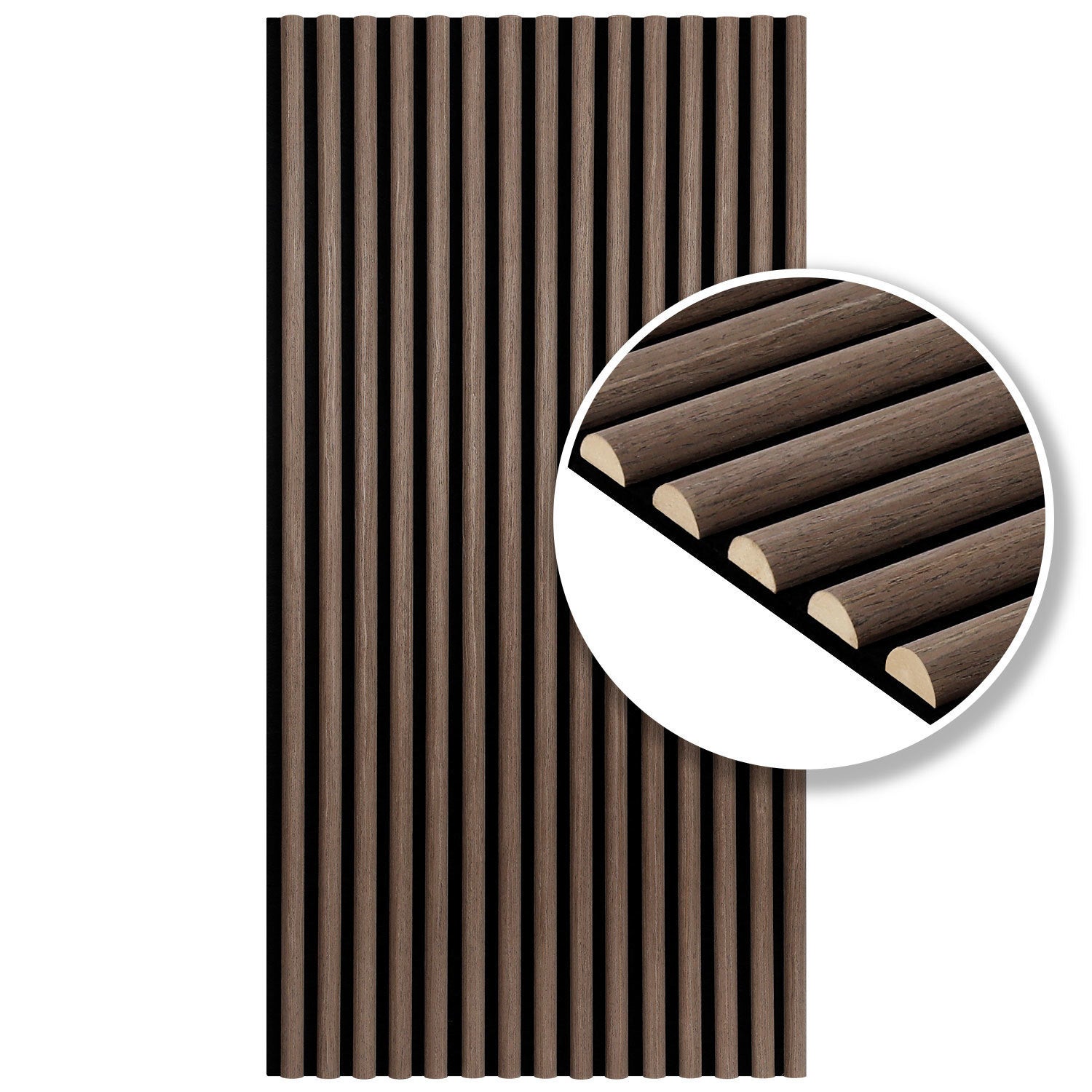 Lot de 4 Semi-circulaires Panneaux Acoustiques Muraux tasseaux MDF ...