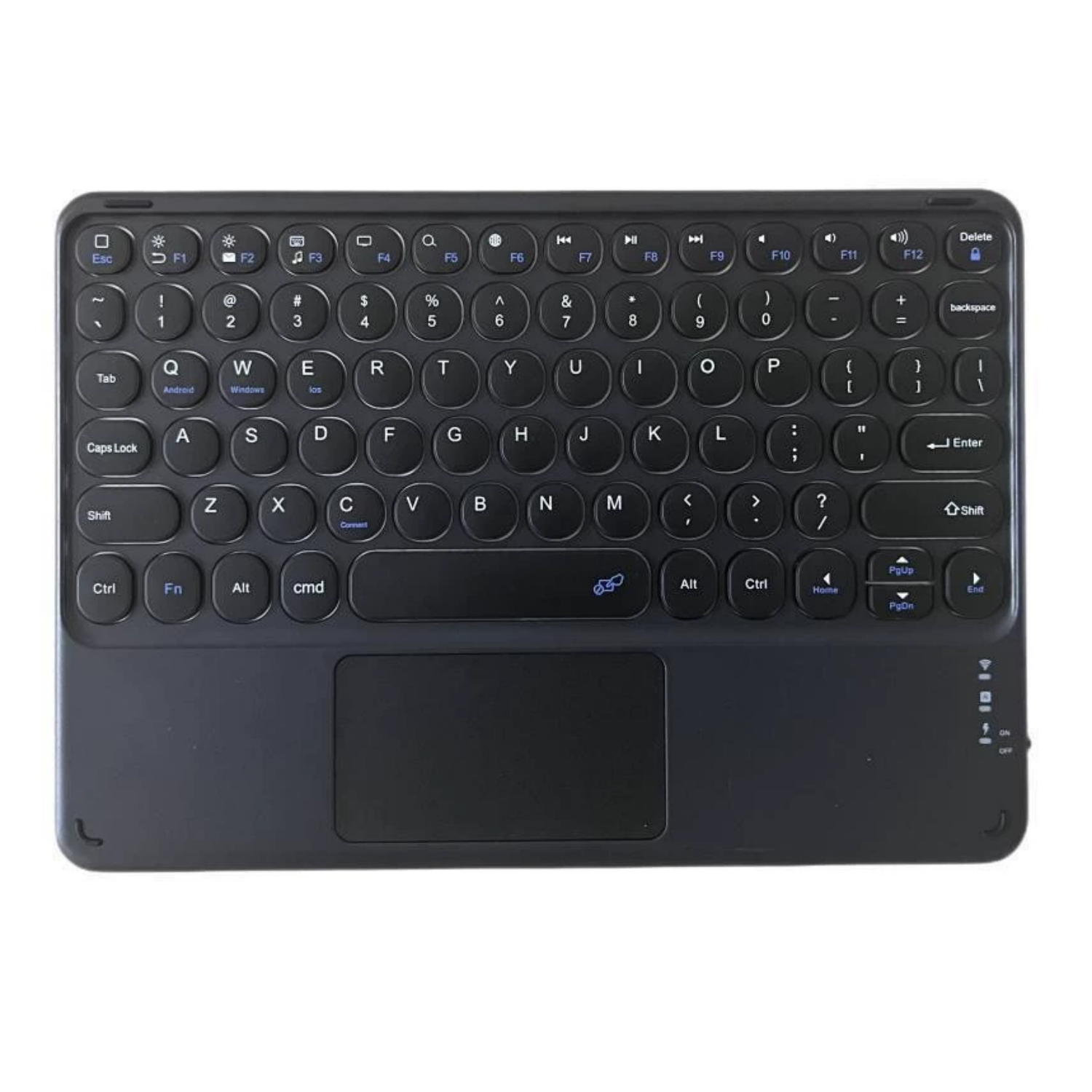 Inalámbrico Touch teclado Bluetooth Round Cap Magnetic teclado apto ...