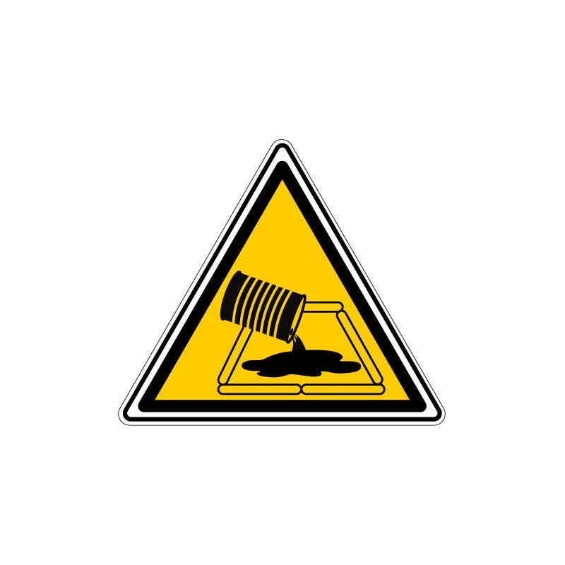 PANNEAU DANGER ABSORPTION EN COURS (C1481T) 125 x 125 mm Matière PVC ...