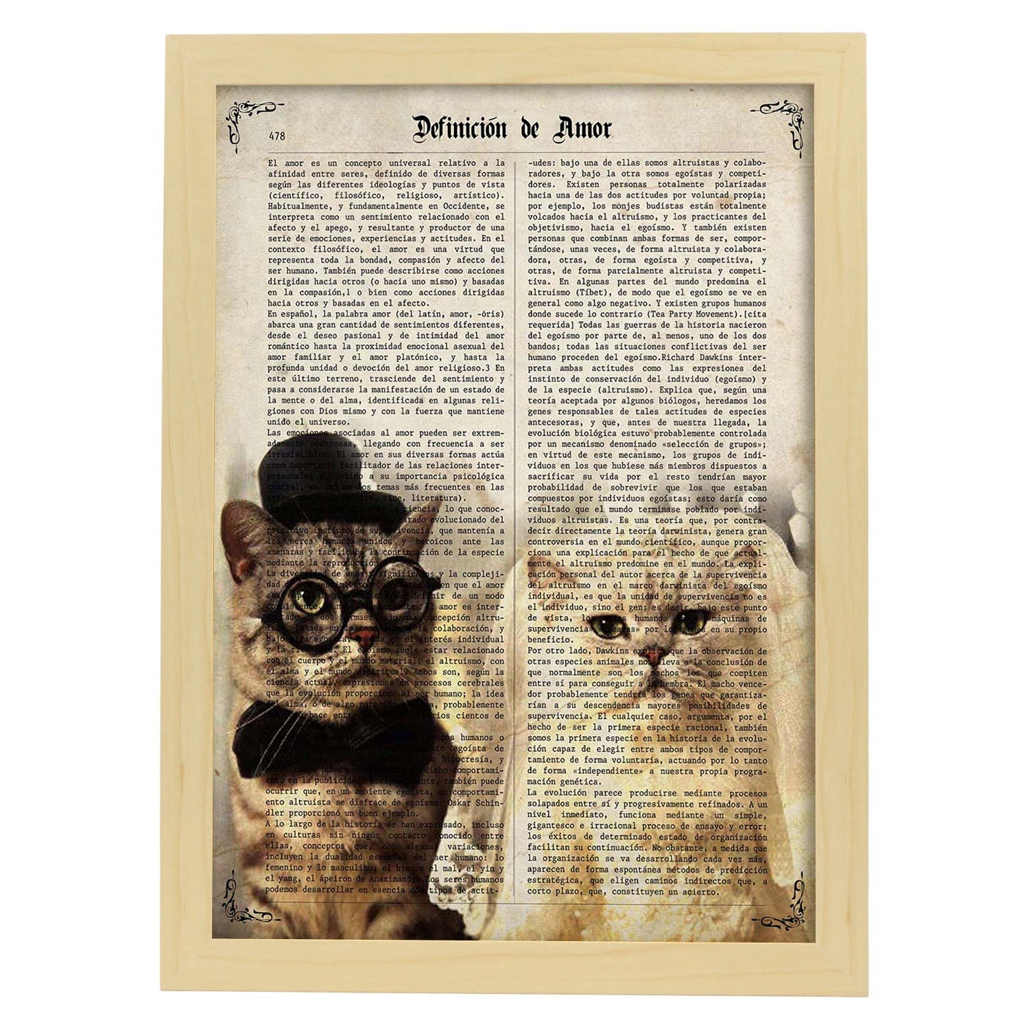 Affiche De Mariage De Chat. Feuilles D'animaux Avec Des Définitions ...