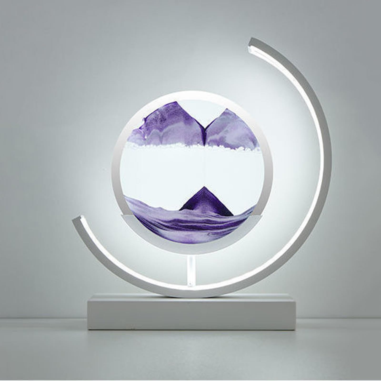 LOLLANDA Lámpara de mesa, Sand Art in Motion, lámpara reloj de arena ...