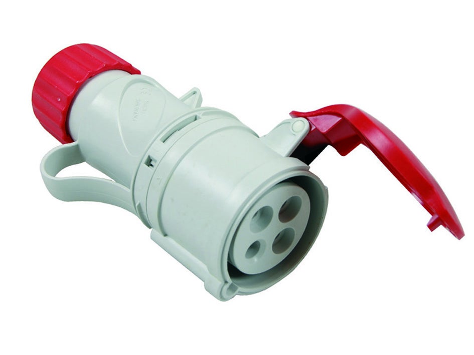 Base Cetac 1100069 3P+T 380V/32A Rojo | Leroy Merlin