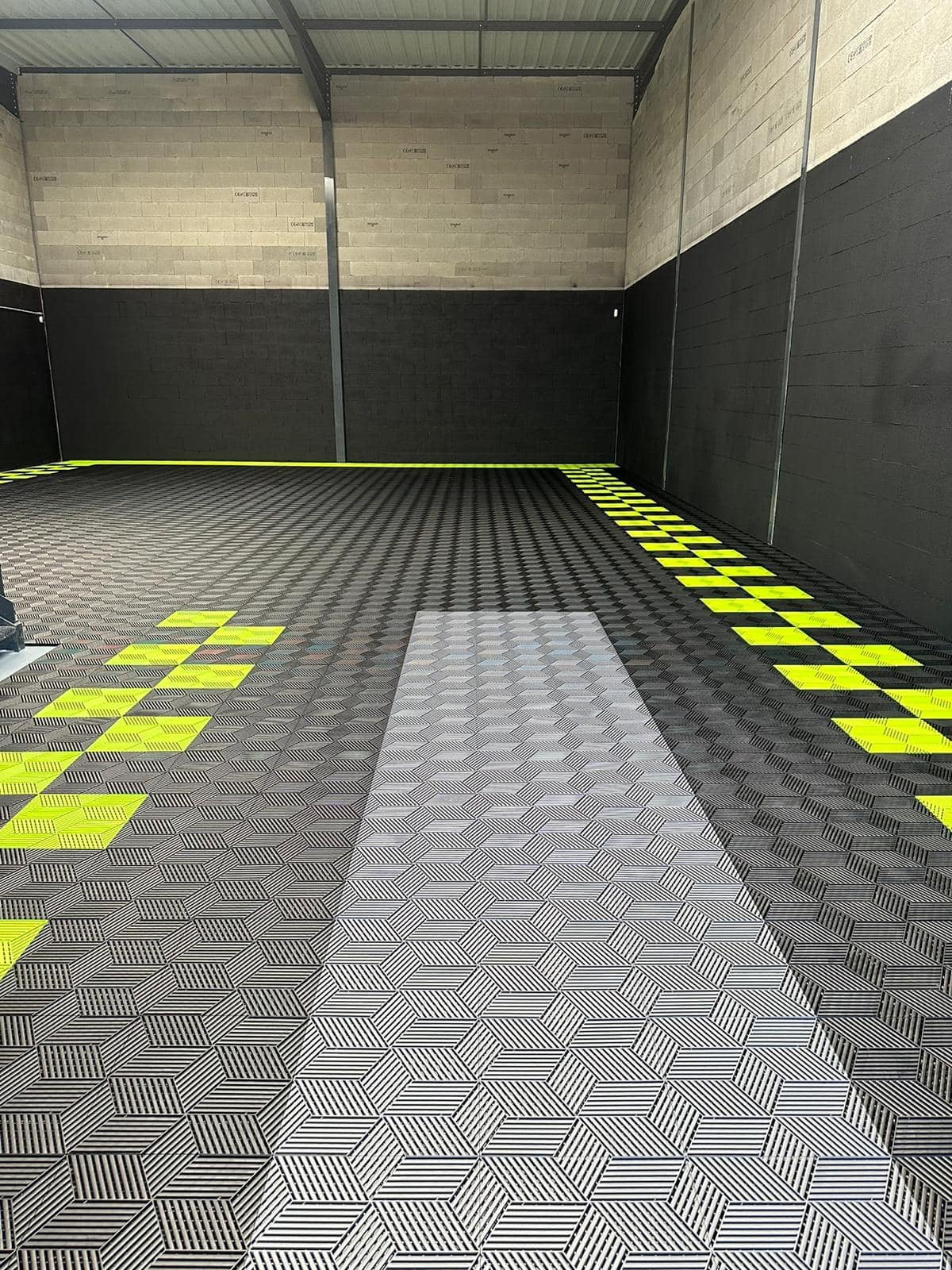 Lot de 25 dalles de sol garage clipsables FIRST 3D – Jaune – 4 m² – ANC ...