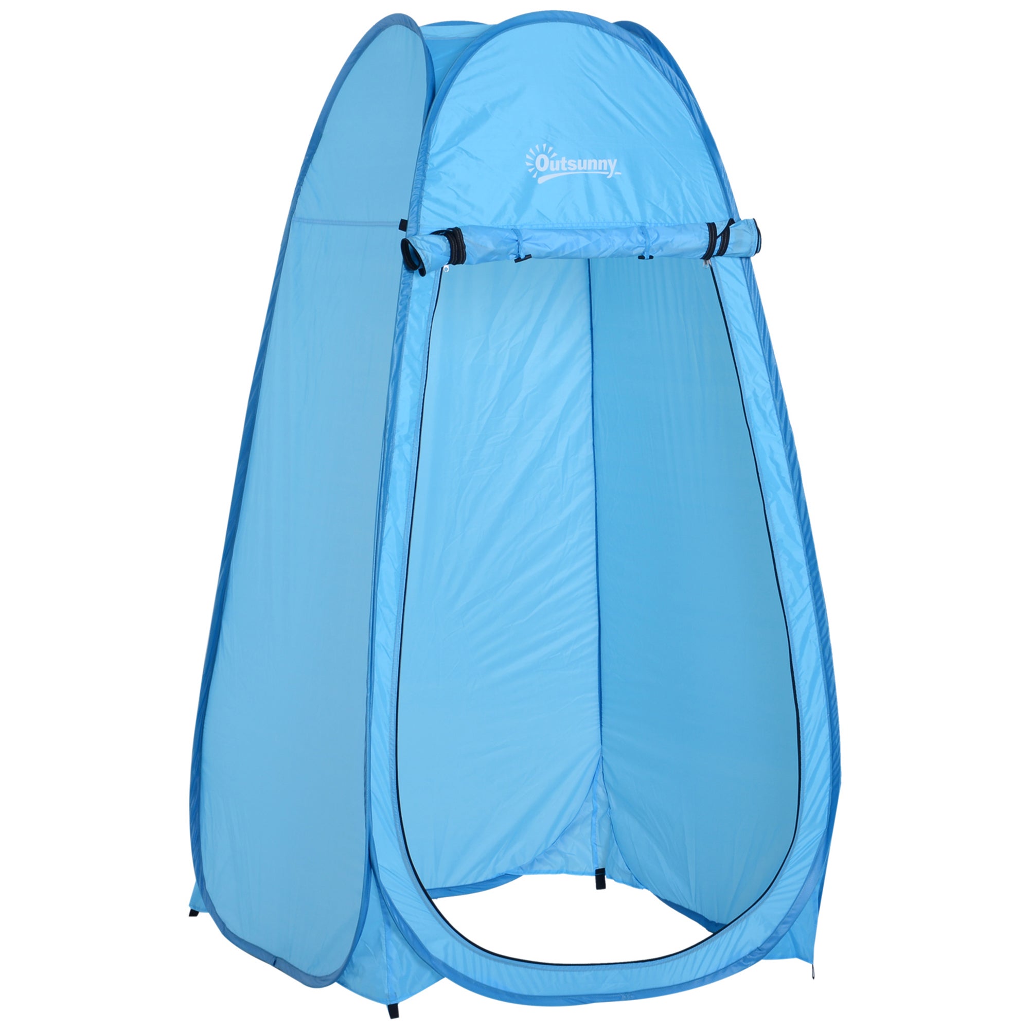 Tente douche bleue pliable UV toit imperméable poignée camping ...