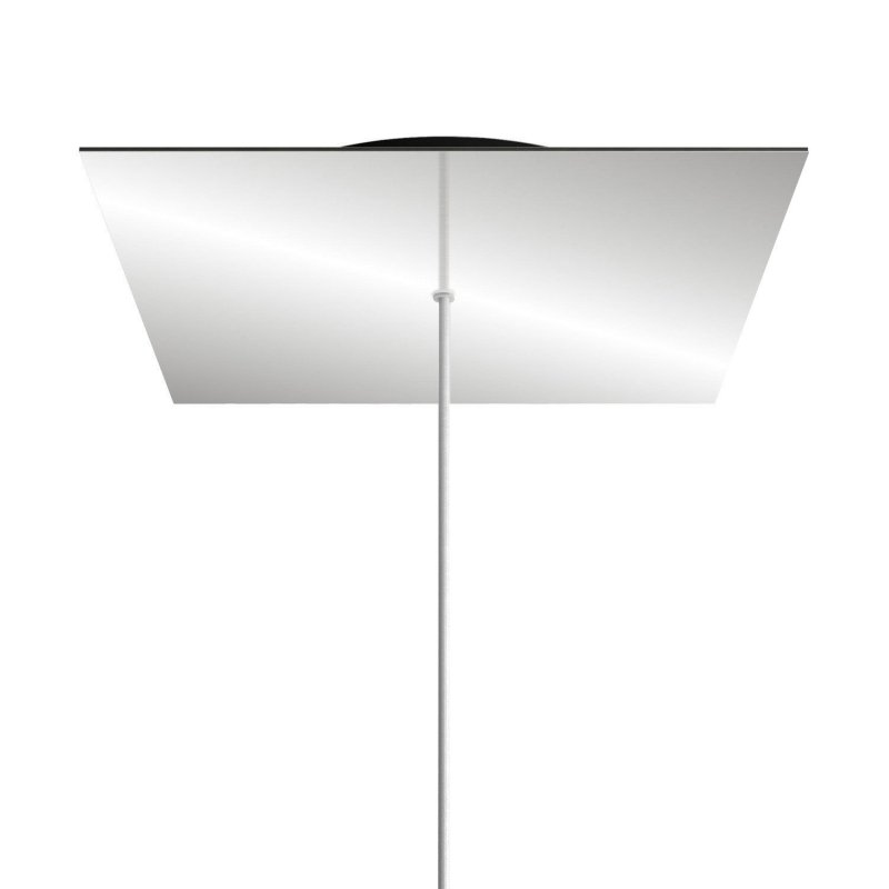 Creative cables - Rosace XXL Rose-One carré de 400 mm avec 1 trou et 4 ...