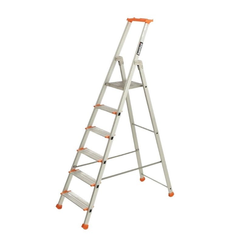 Escabeau ESCALUX V22476 Professionnel Confort "Batilux X460" Anodise 6 ...