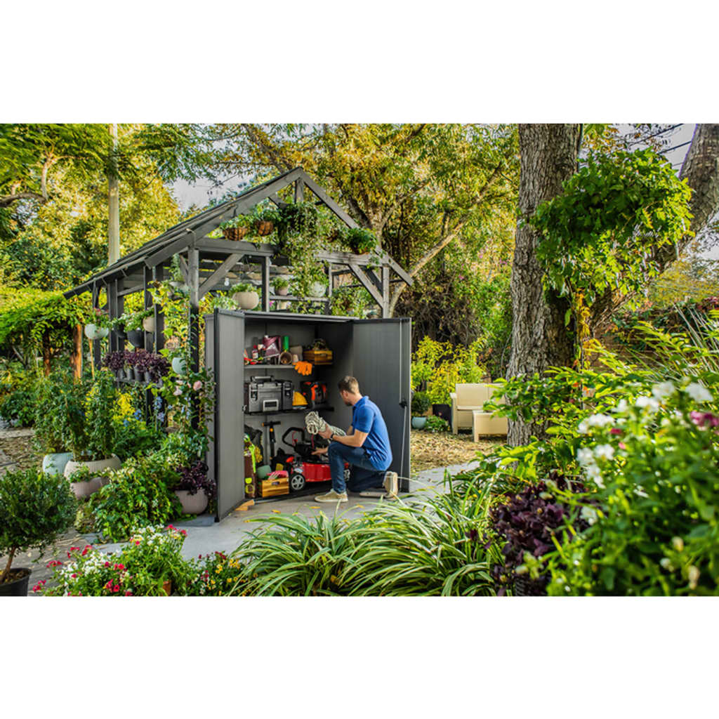 Keter Cortina Alto Evotech Grey Armoire / coffre à outils en Evotech ...