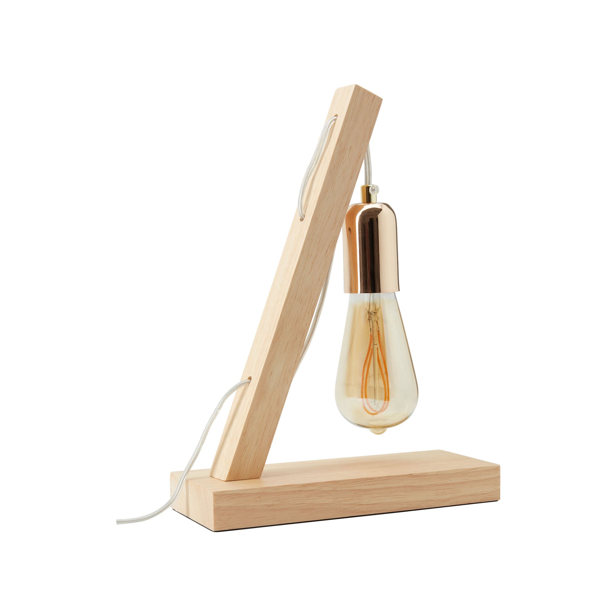 PACK LAMPE BOIS 18471 + AMPOULE EDISON FILAMENT LED LOOPS 5W E27 2000K ...