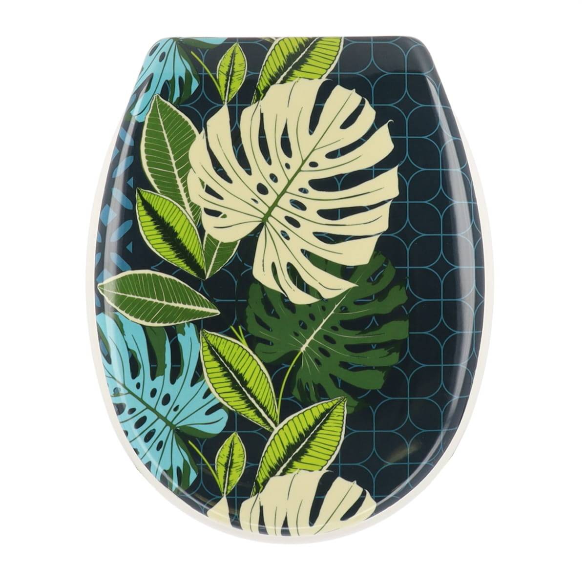 Abattant wc thermodur 18 pouces attaches plastiques - vent d exotisme - Tendance | Leroy Merlin