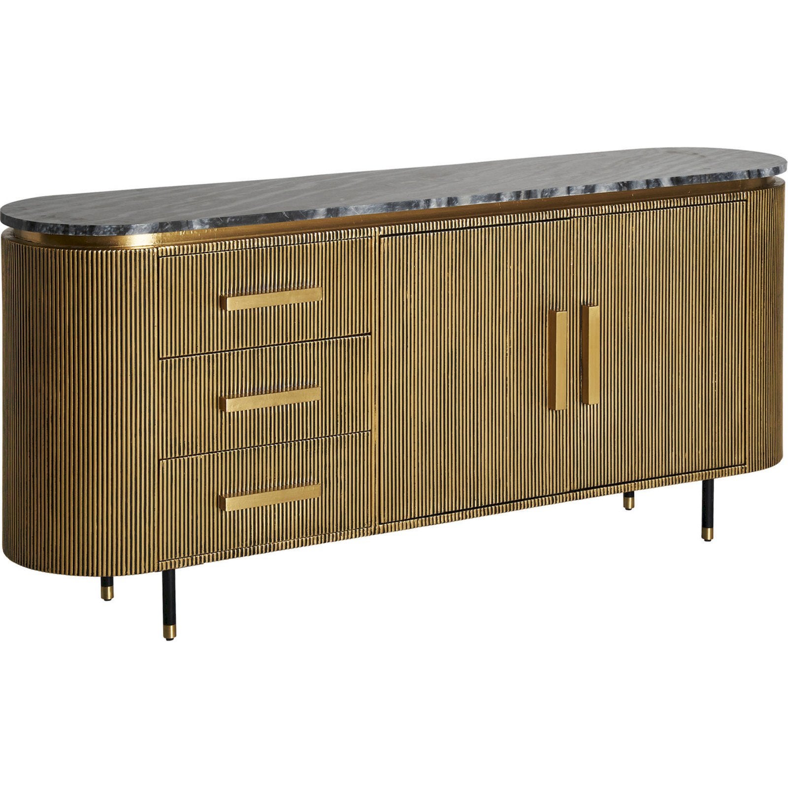 Buffet valbruna 180 x 41 x 82 cm Doré | Leroy Merlin