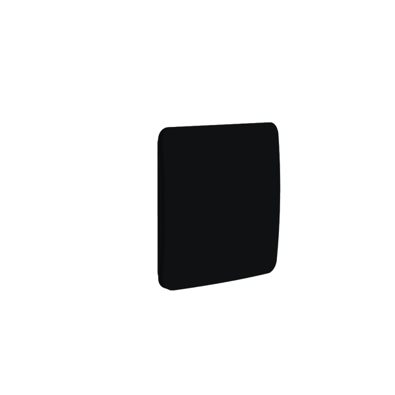 Bouche VMC noire carrée AUREA (sans manchette) - Diamètre (mm): 80 ...