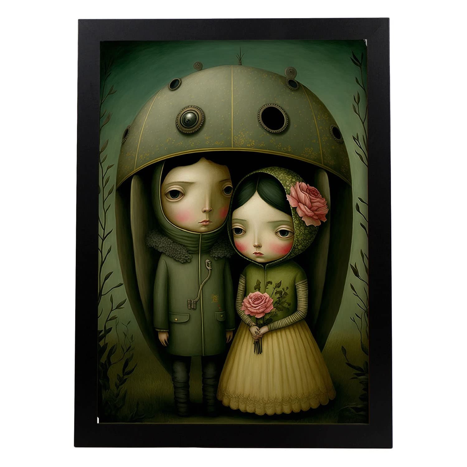 Nacnic Poster Pareja En Estilo Surrealismo Cinematográfico ...