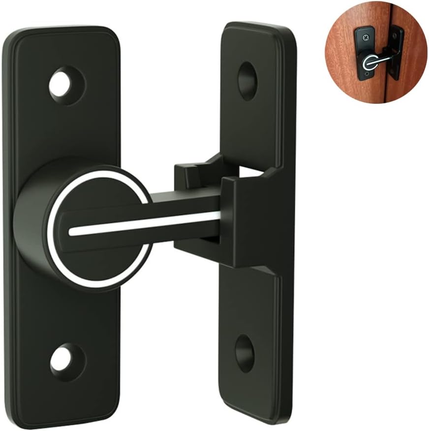 Cerradura De Pestillo Para Puerta Corrediza Interior Brillante Pestillo De Gancho Para Puerta