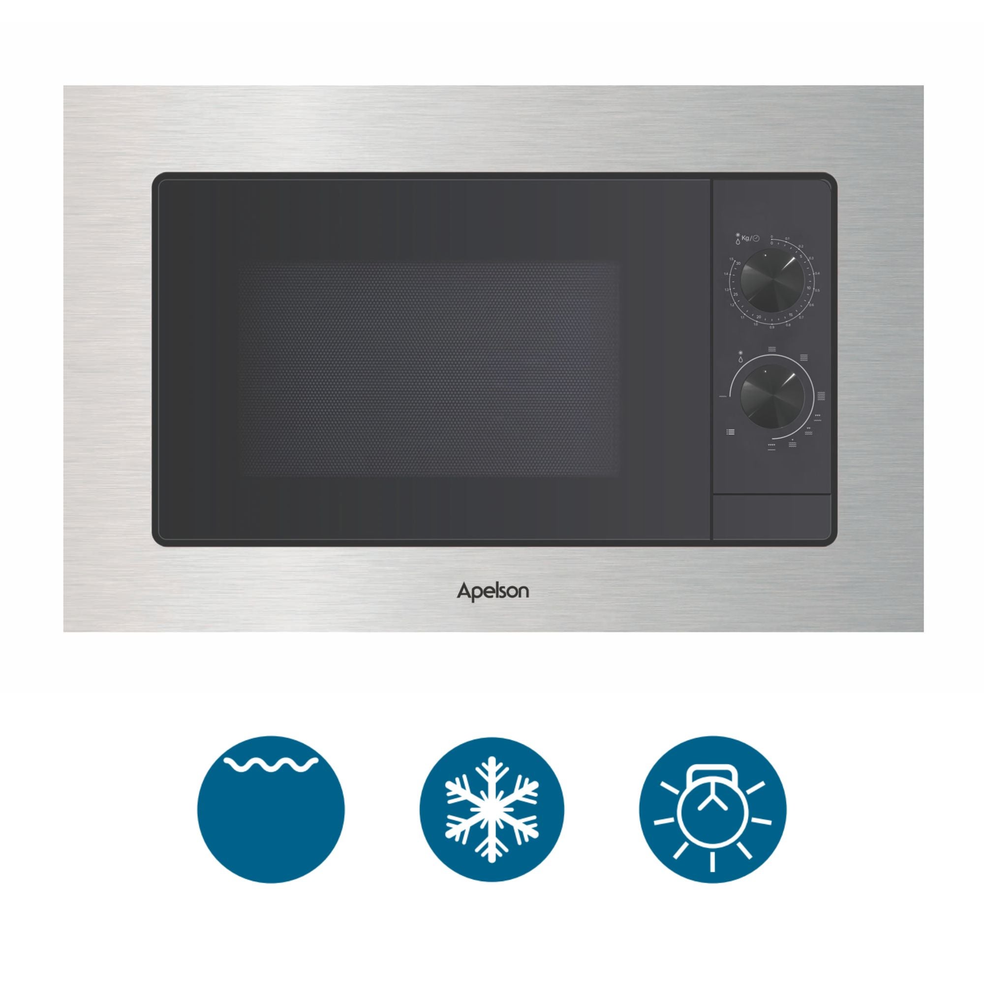 Apelson Microondas Encastrable AMW 2000G X 20 Litros Grill Multifunción ...