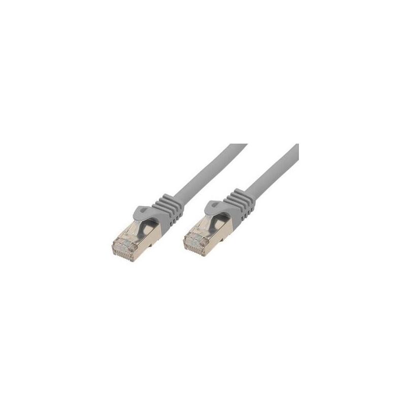 Cable de red cat7/6a s/ftp 0,5m grey rj45 (lszh) | Leroy Merlin