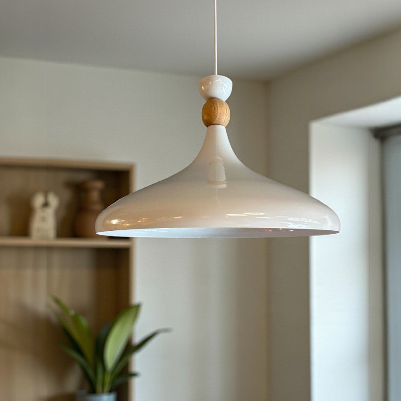 Bamyum Champion Lustre Suspendu Simple en Forme de Chapeau en Bois ...
