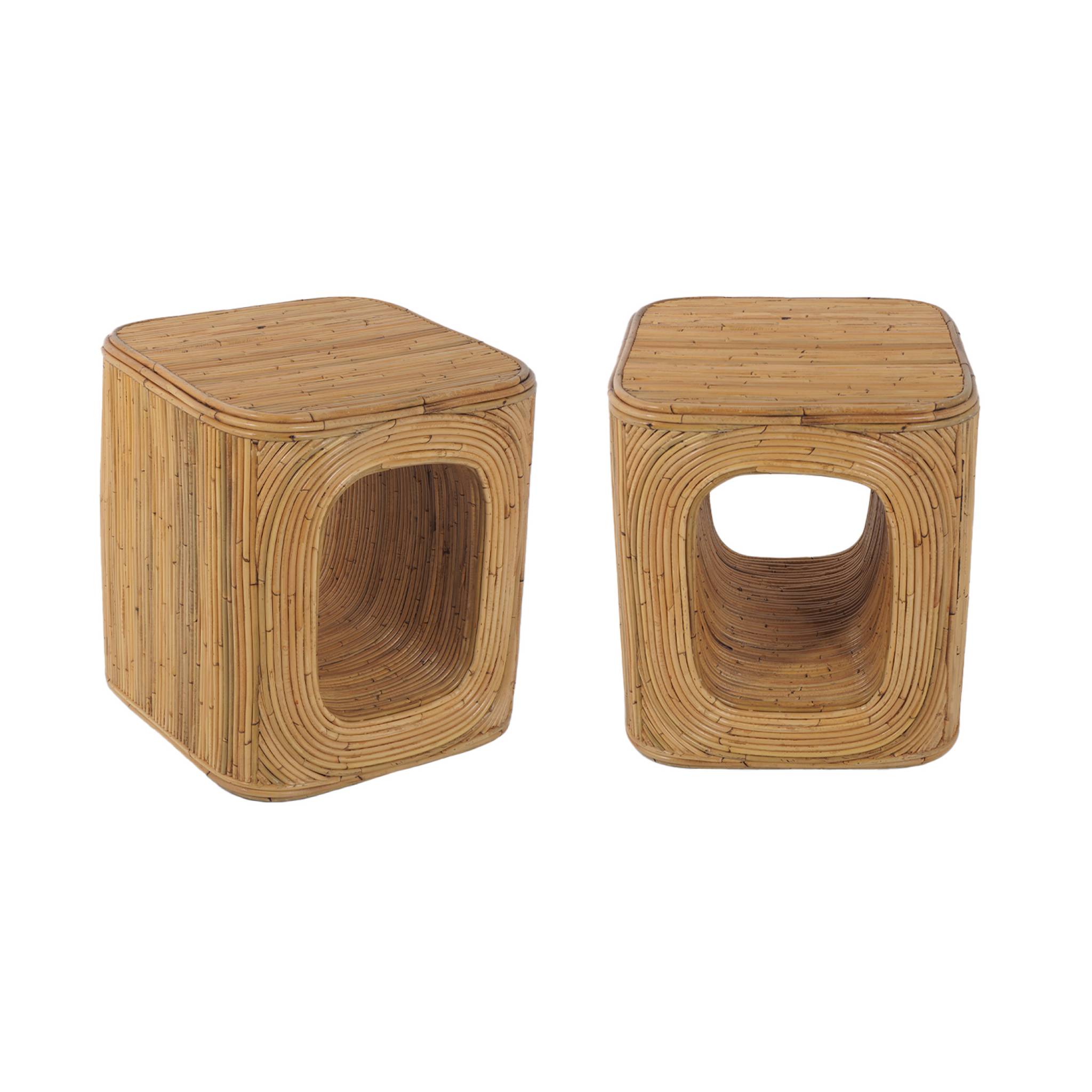 Lot de 2 bouts de canapé. tables d'appoint. tables de chevet avec ...