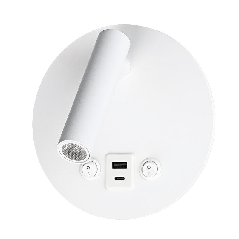 8W LED luz de pared - Interruptor de encendido / apagado - USB - Blanco ...