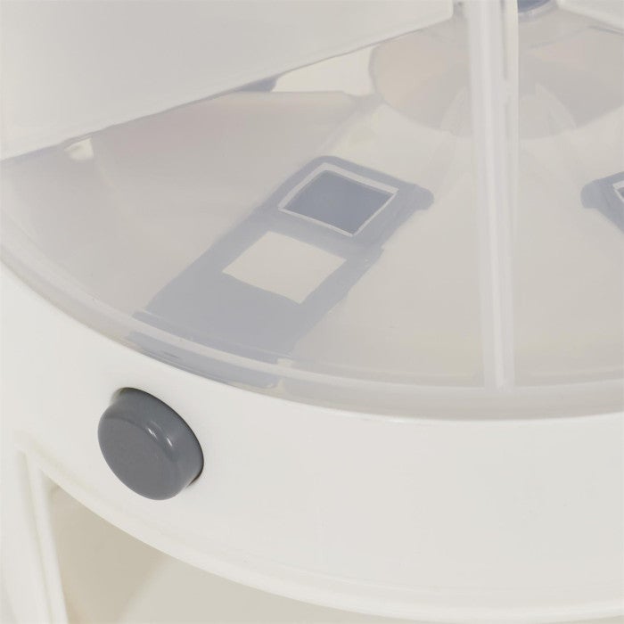 Distributeur Rotatif "6 Compartiments" 32cm Blanc | Leroy Merlin