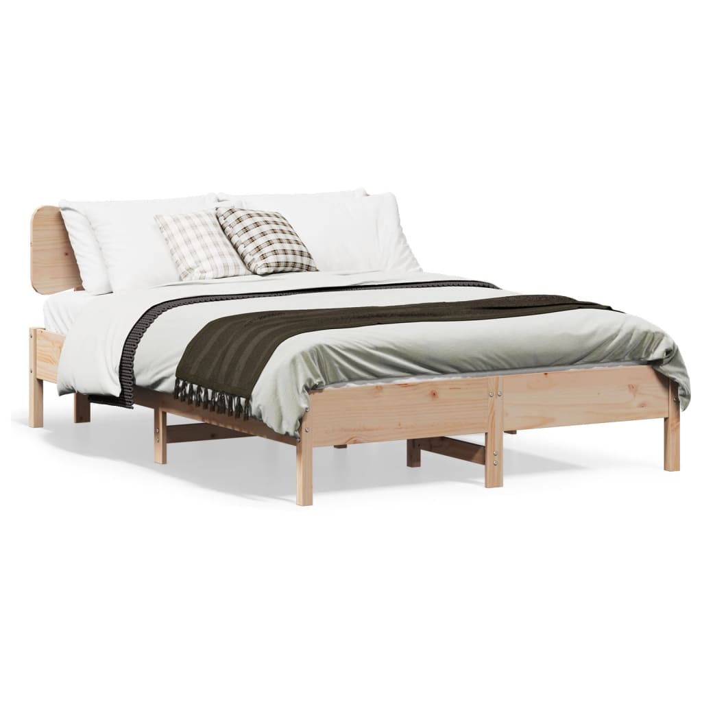 Lit Double | Lit Adulte | Cadre de lit sans matelas 140x200 cm bois ...