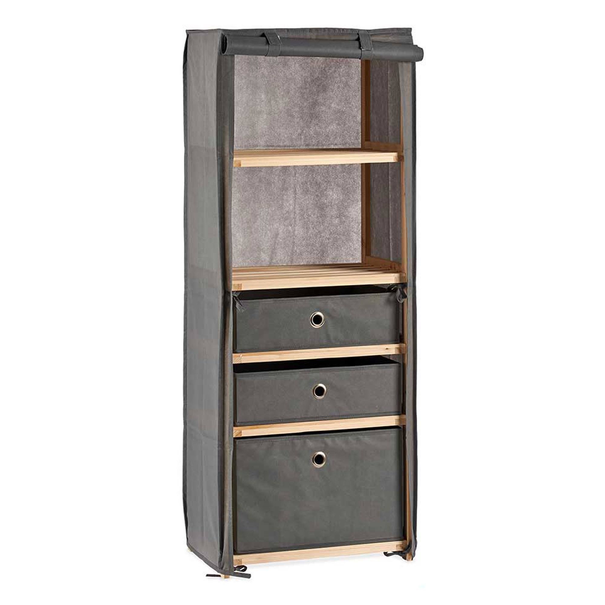 Estanteria tela 3 cajones gris colección KIPIT | Leroy Merlin