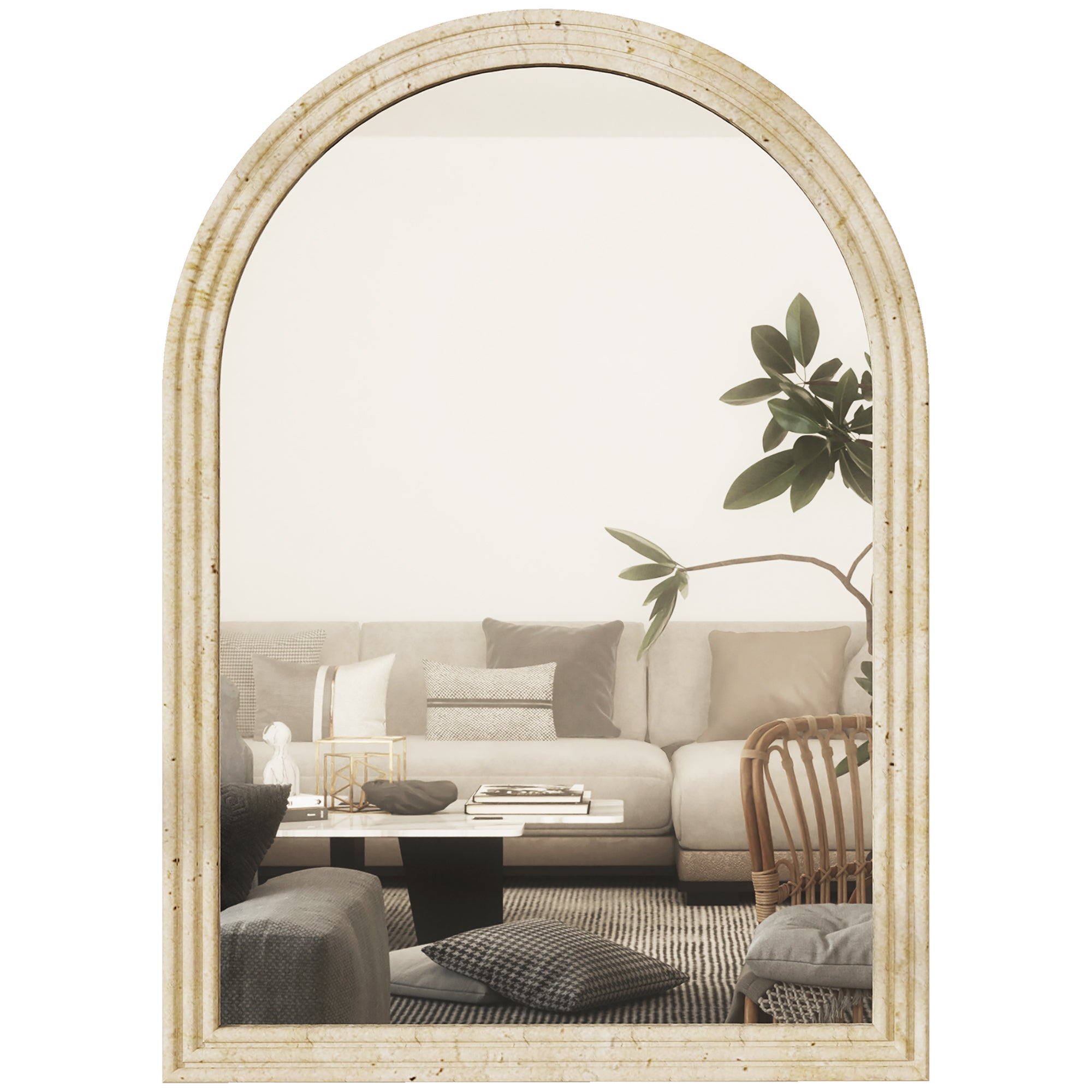 Miroir mural polystyrène HOMCOM | Leroy Merlin