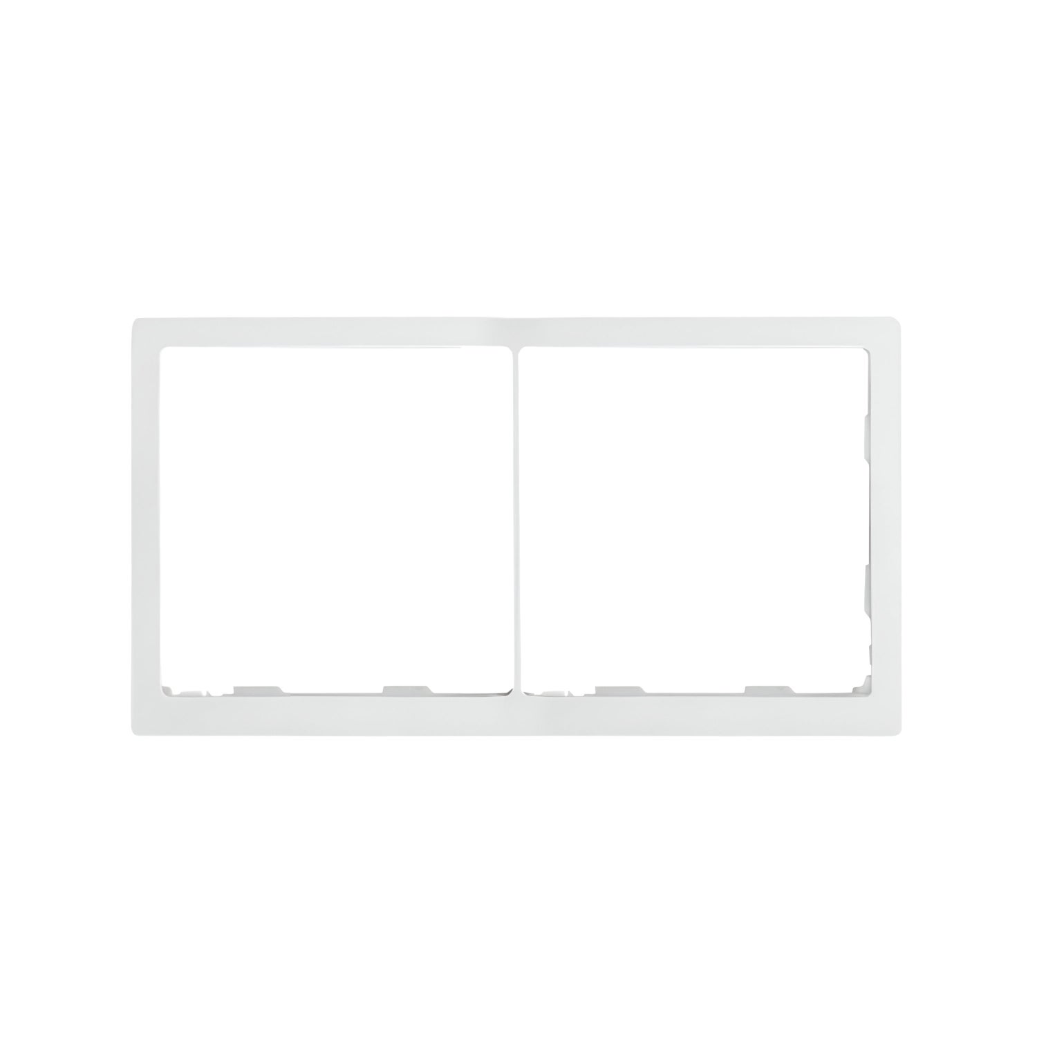 Cadre PC 2 Modules Square Blanc | Leroy Merlin