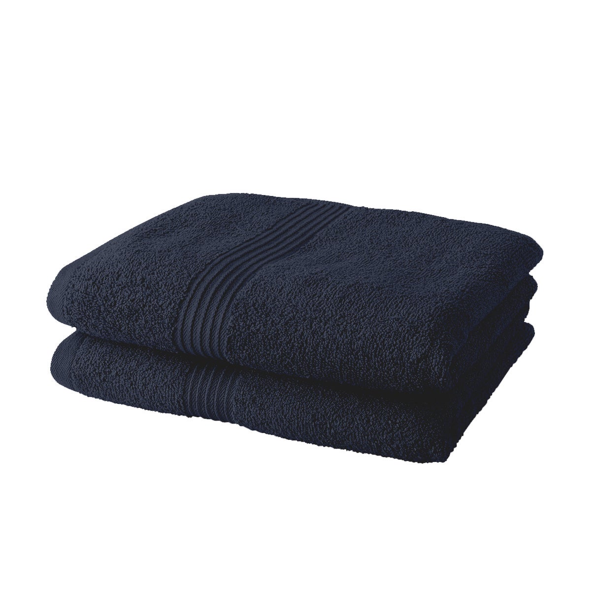 Lot de 2 serviettes de toilette coton uni ESSENTIAL | Leroy Merlin