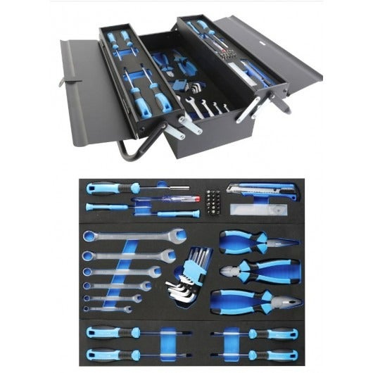 Caisse à outils métallique outillage assortis 55 pièces | Leroy Merlin