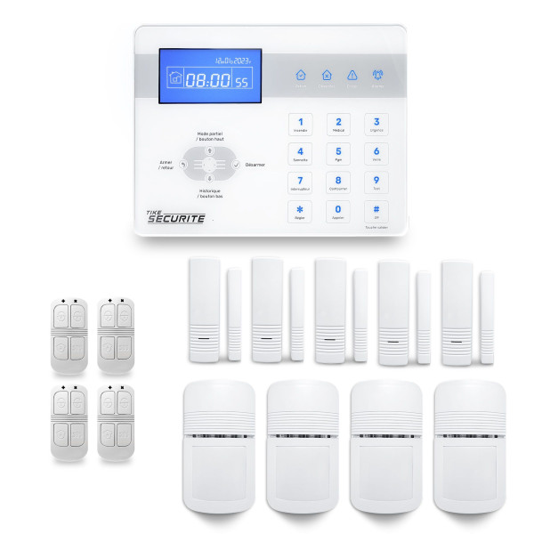 Alarme maison sans fil ICE-Bi18 Compatible Box internet et GSM | Leroy ...