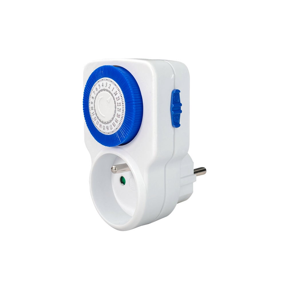 Mini programmateur Journalier mecanique, 48 programmes, 3500W - Tibelec | Leroy Merlin