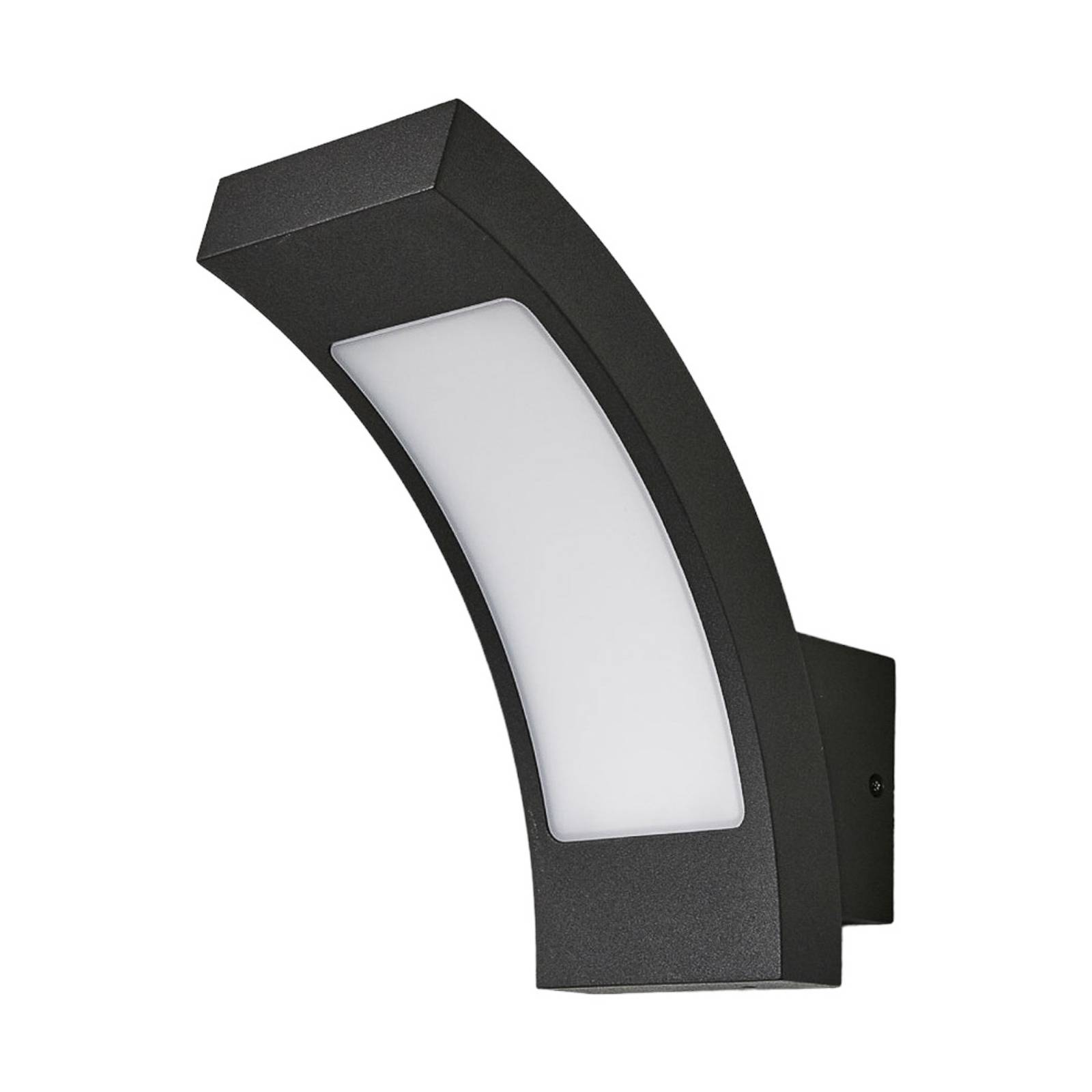 Lucande Aplique LED de exterior Juvia en gris grafito IP54, lámparas de ...