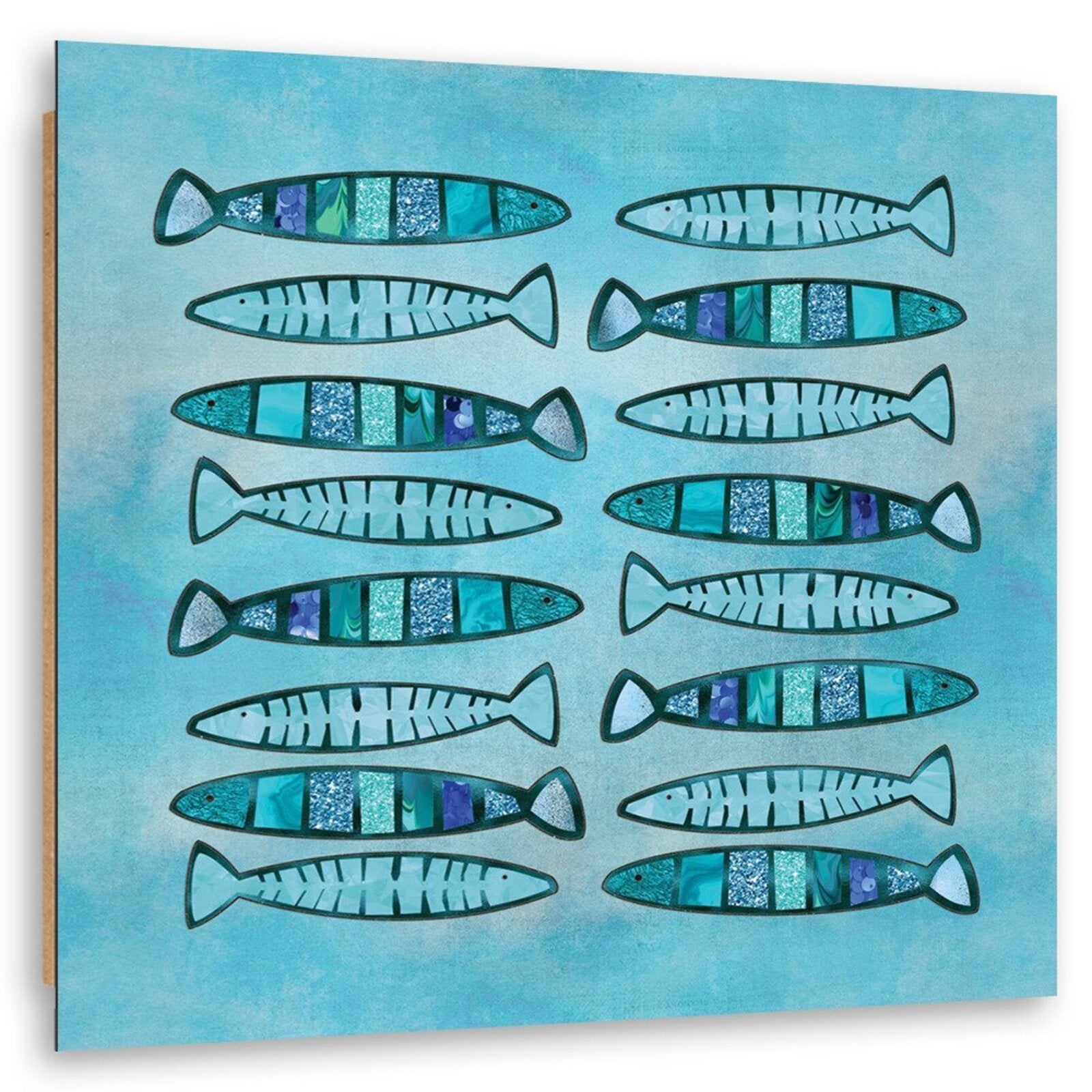 Tableau poisson de bois, abstraction | Leroy Merlin