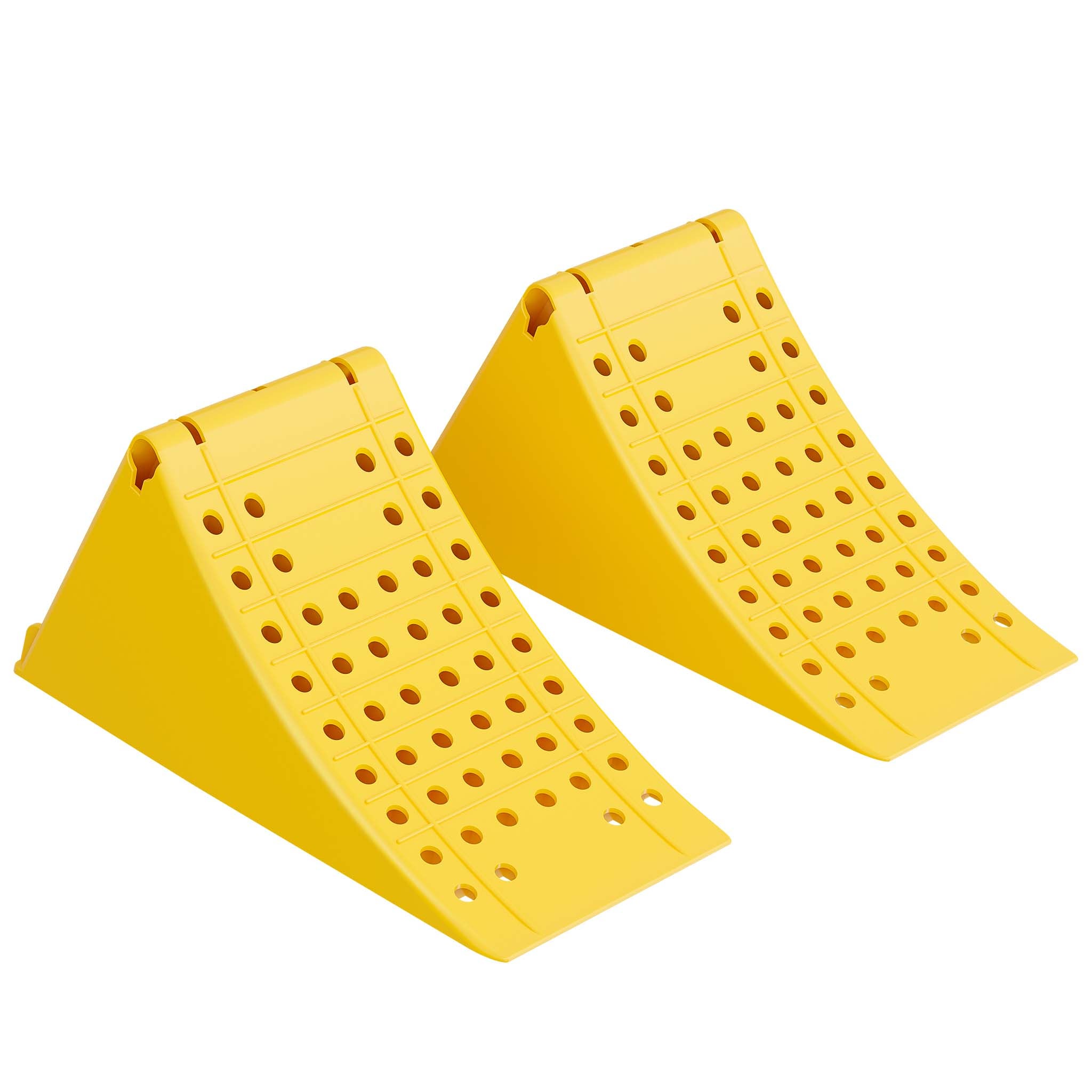 XPOtool Lot de 2 Cales de roue – 470 x 200 x 230 mm – en HDPE robuste ...