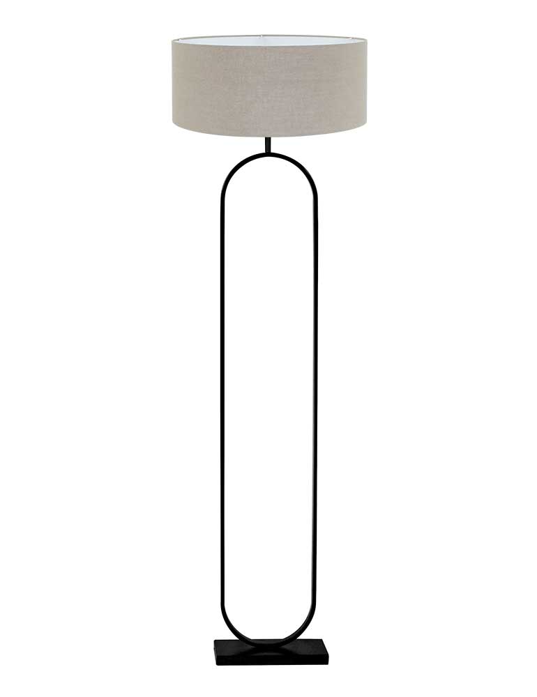 Lampadaire Light & Living Jamiri Taupe en Noir - Métal - 3559ZW | Leroy ...