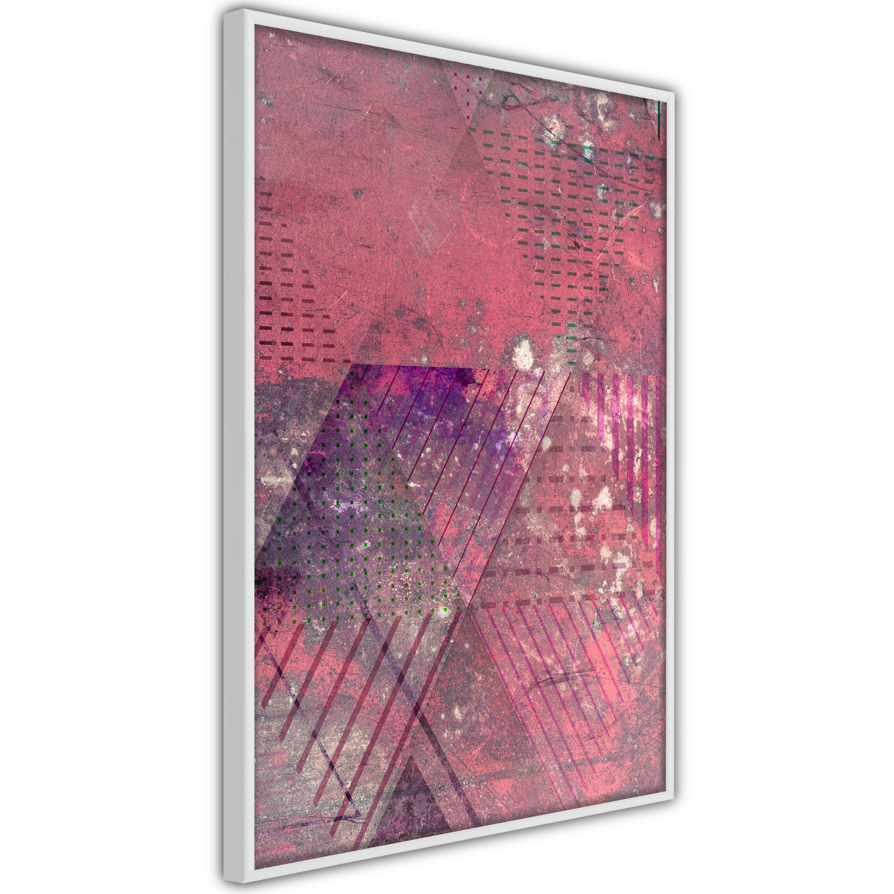 Poster et affiche - Pink Patchwork III - 40x60 | Leroy Merlin