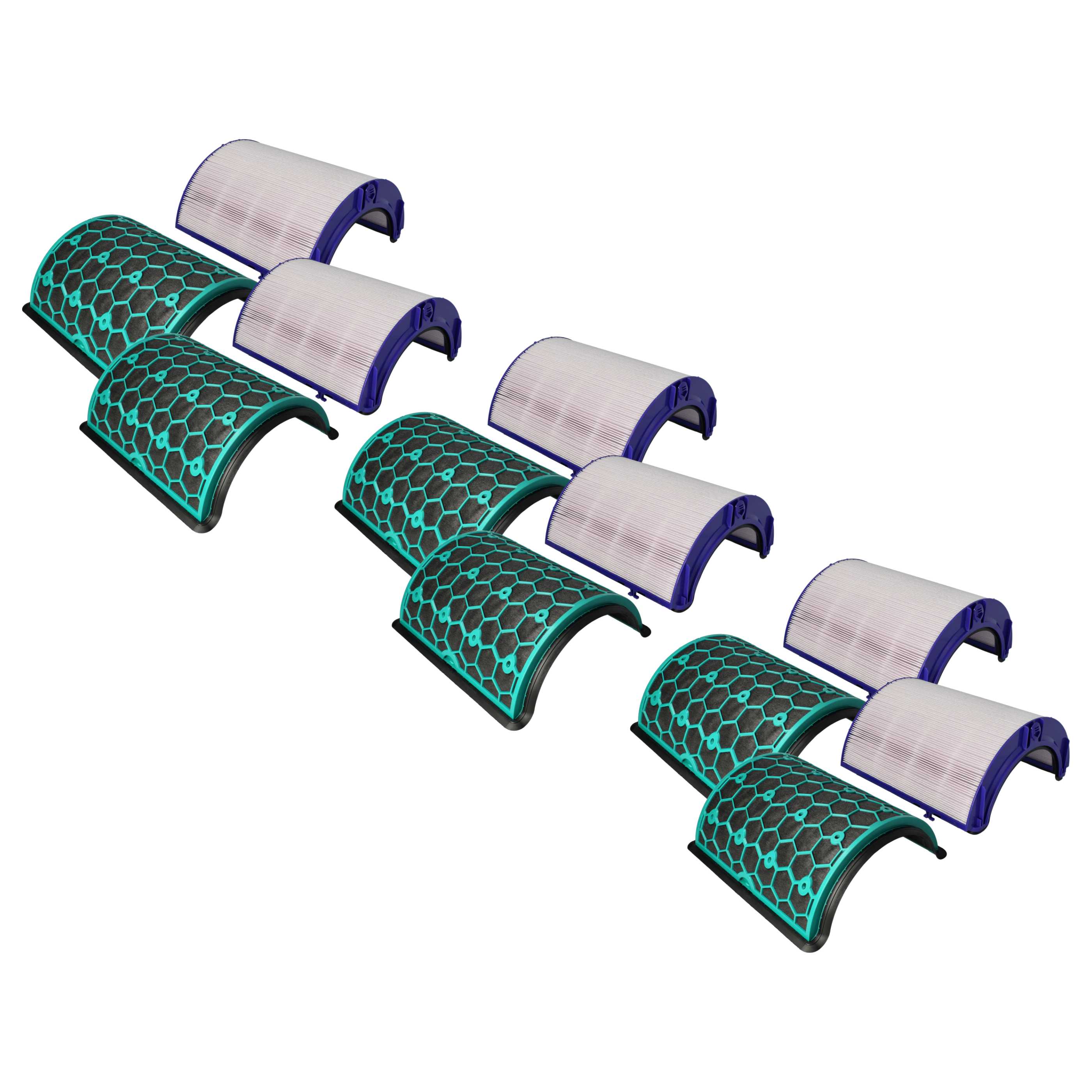 Vhbw 6 Filtres compatible avec Dyson Cool TP07, TP08, TP7A purificateur d'air - filtre HEPA ...