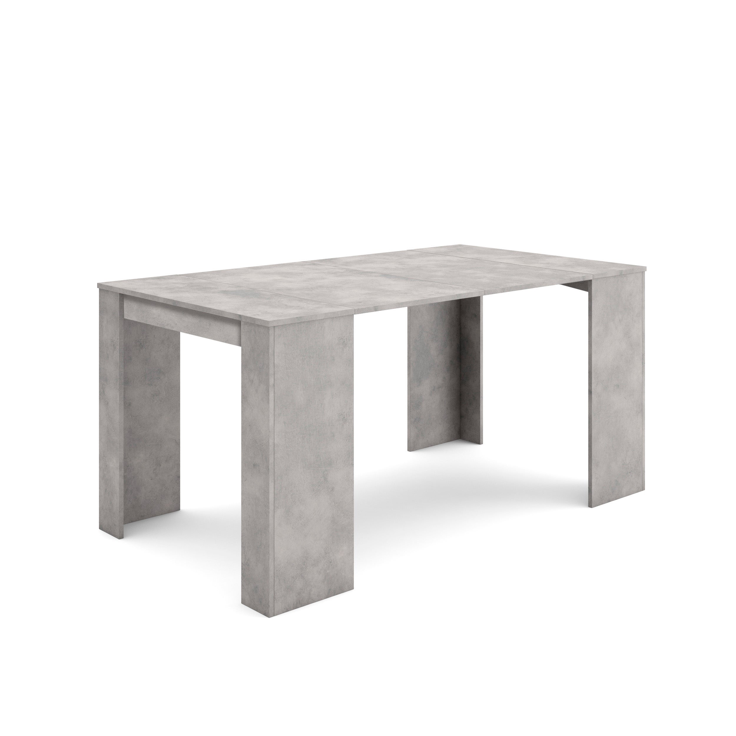 Table console extensible, 160, Pour 8 personnes, Table à Manger, Ciment ...