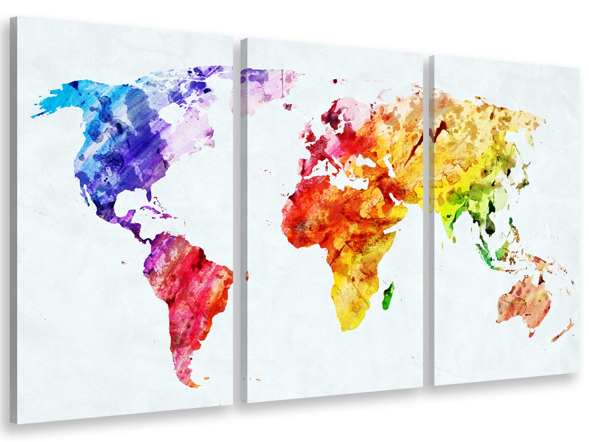 Tableau tryptique, Tableau color map, 90x60cm | Leroy Merlin