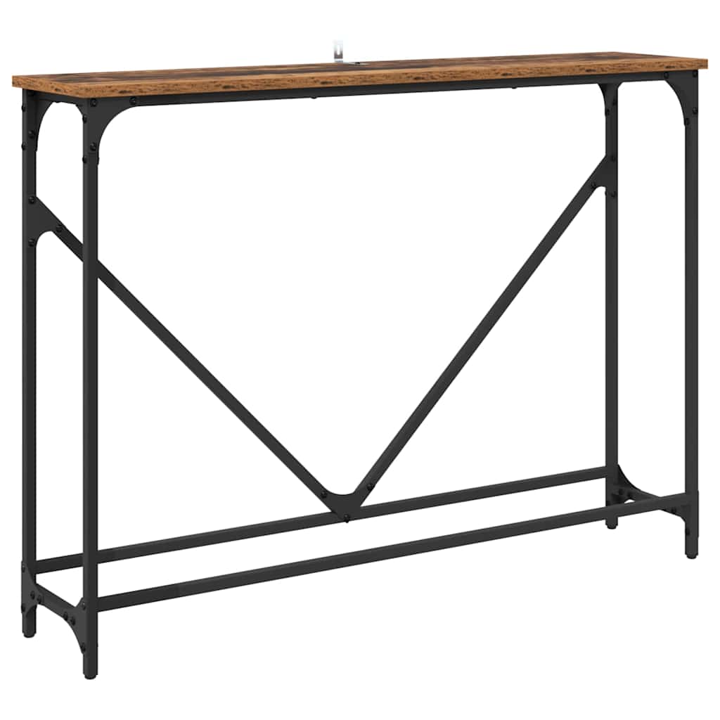 Table Console Table D'entrée Console Meuble - Bois Ancien 102 x 23 x 75 ...