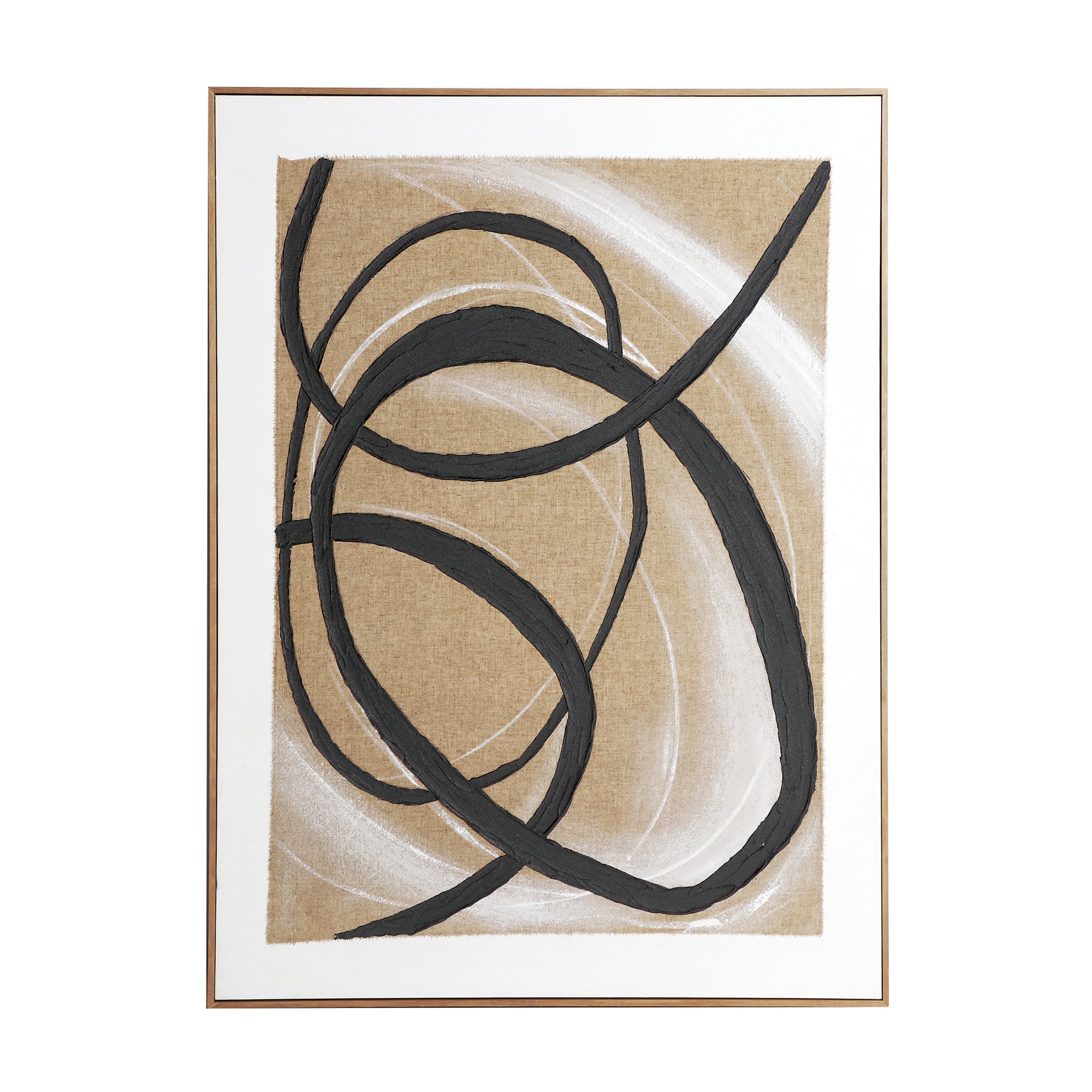 Cuadro de lienzo en color beige de 90x5x120cm | Leroy Merlin