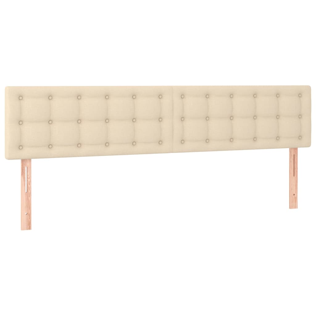 Testiere 2 unità in tessuto color panna 80x5x78/88 cm - COMFORTXL ...