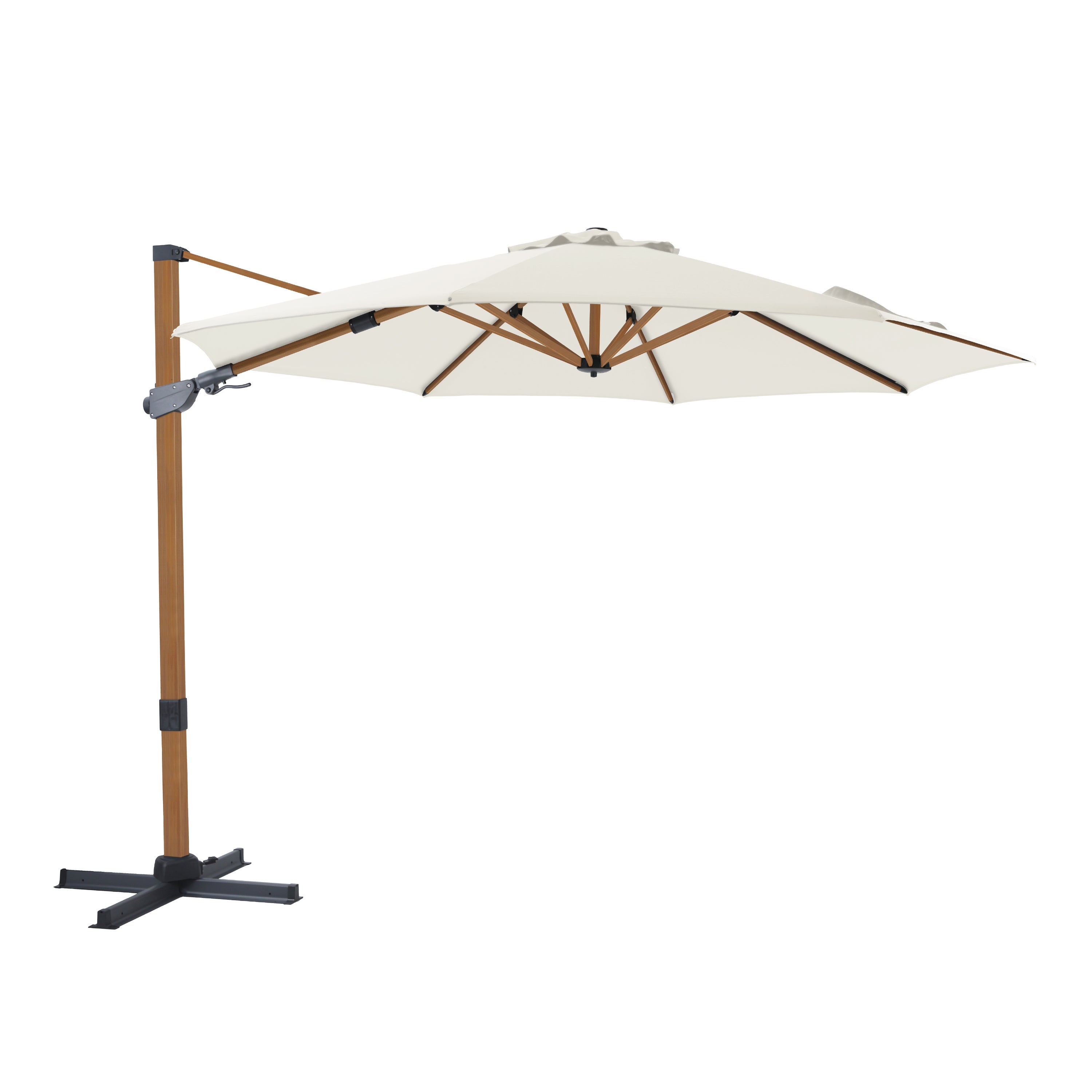 AXI Cyrus Premium Parasol Déporté Marron/Beige Parasol Déporté ...