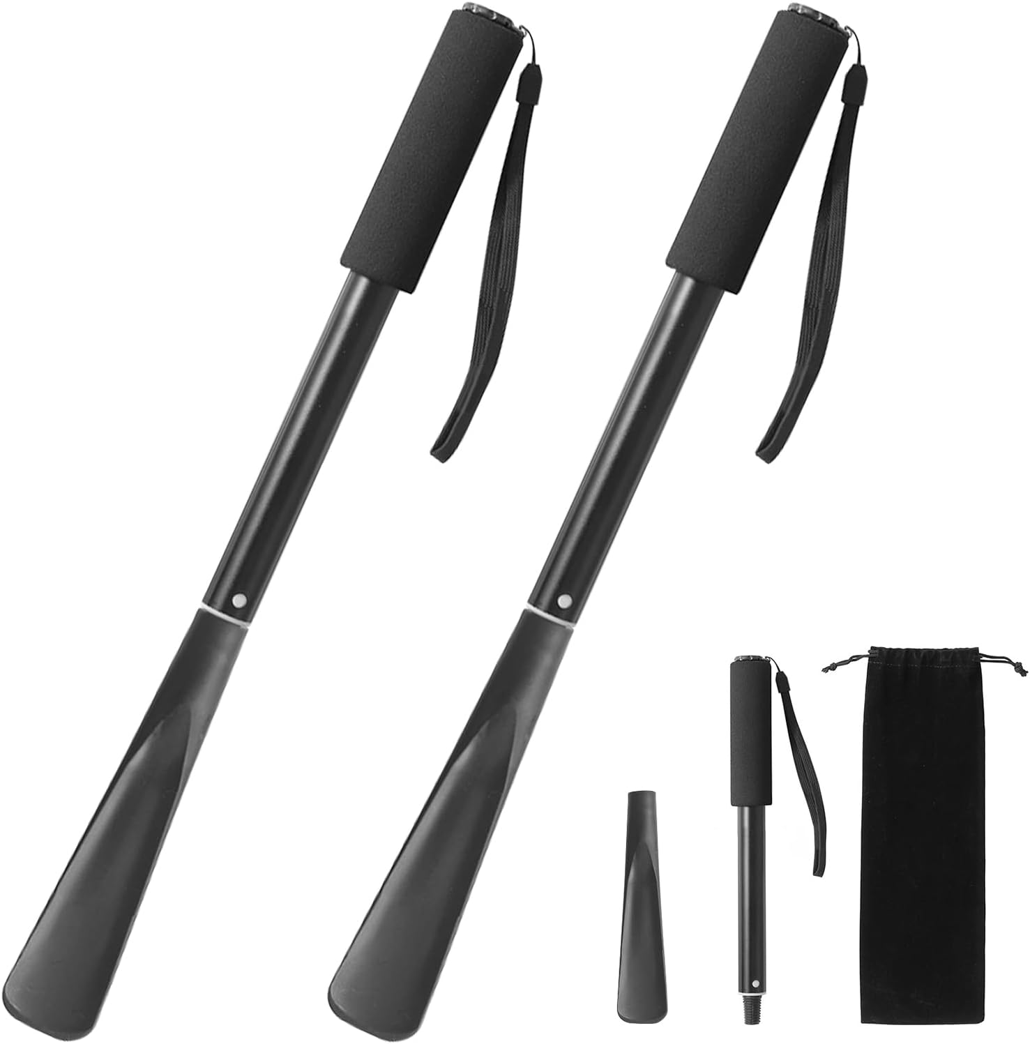 Chausse-pied long, 2 pièces chausse-pied, télescopique 34 ~ 85cm ...