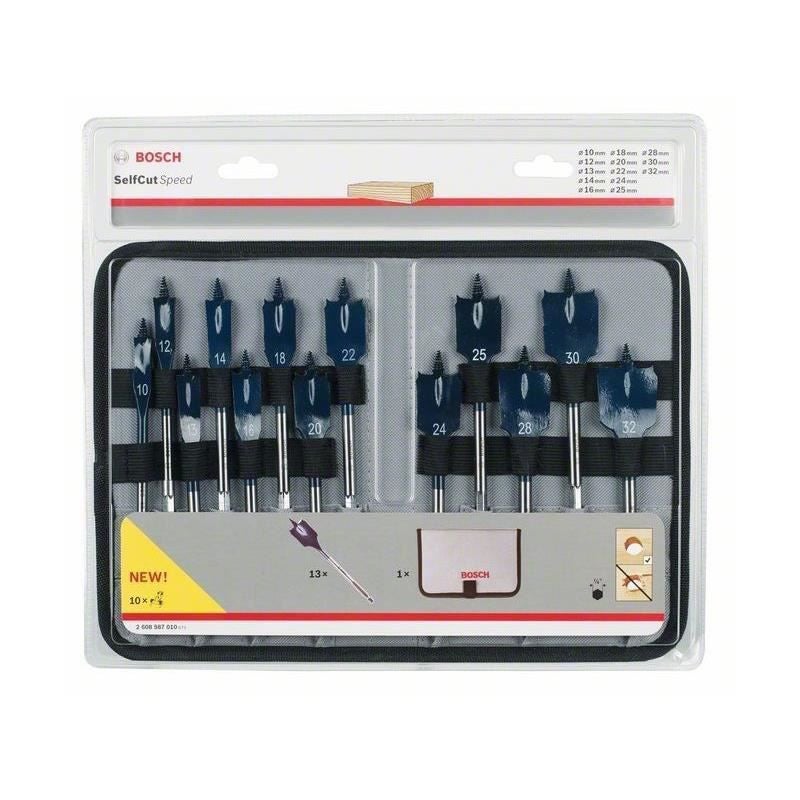 Meches plates Self Cut Speed, set de 13 pieces - BOSCH | Leroy Merlin