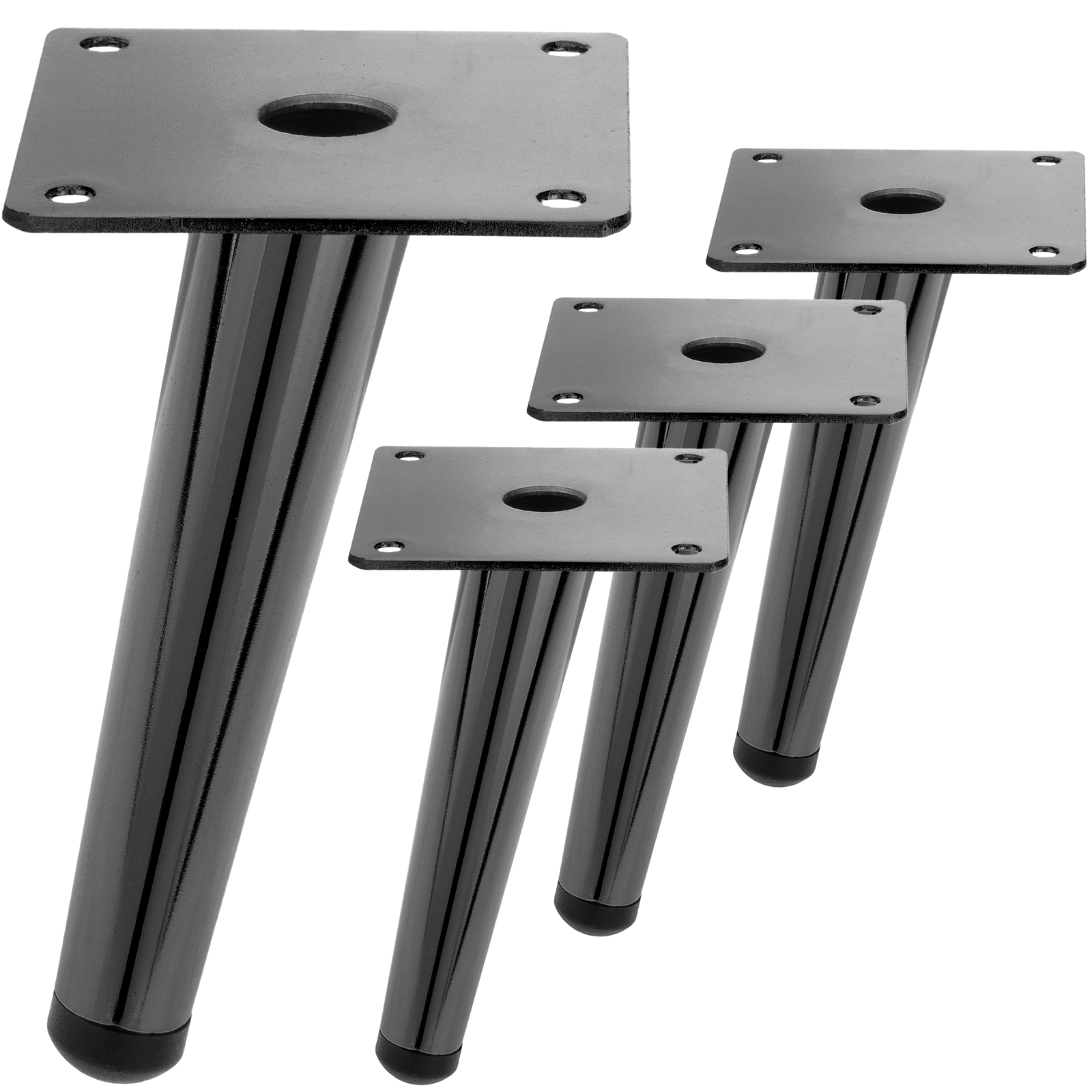 Lot de 4 pieds de meubles de forme conique avec protection ...