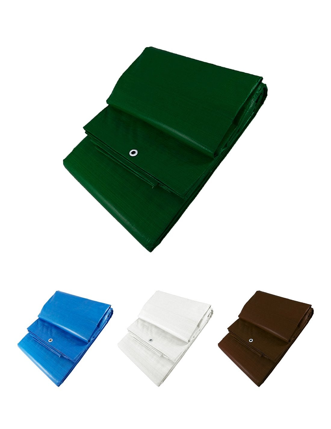 Toldo Reforzado Impermeable | Lona Multiusos | Con Ojales | Seleccione medida | 6X10M. (Verde ...